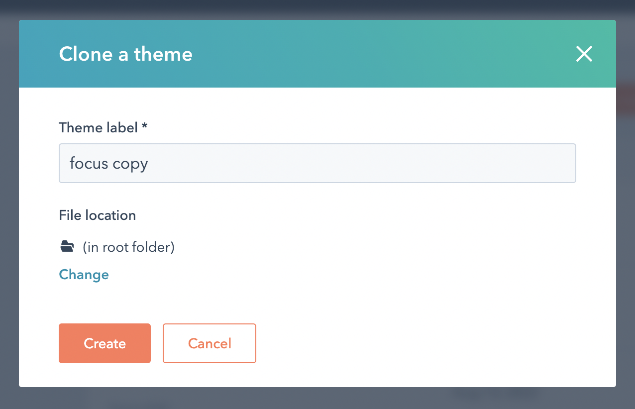How to clone a HubSpot theme